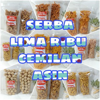 Jual Serba Lima Ribu Cemilan Asin | Snack Kiloan | Jajanan | Cemilan ...