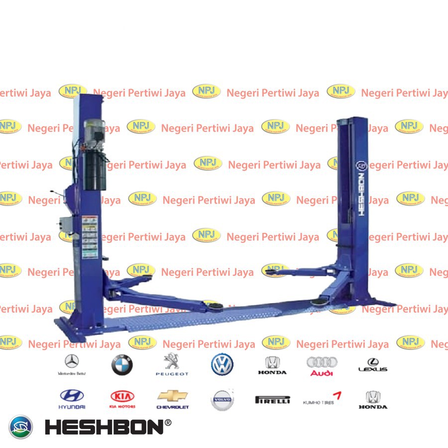 Jual Heshbon Two Post Lift 4 Ton HL-25H - Lift Mobil Hydraulic 2 Tiang | Shopee Indonesia