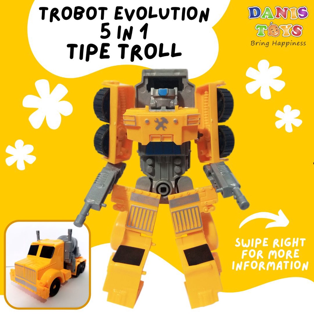 Jual Tobot Trobot Evolution 5 in 1 Tipe Troll | Shopee Indonesia