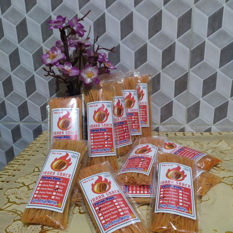 Jual Mie lidi || mie biting inara snack 40gr | Shopee Indonesia