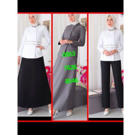 Jual baju seragam kantor guru PDH abu hitam putih batik | Shopee Indonesia