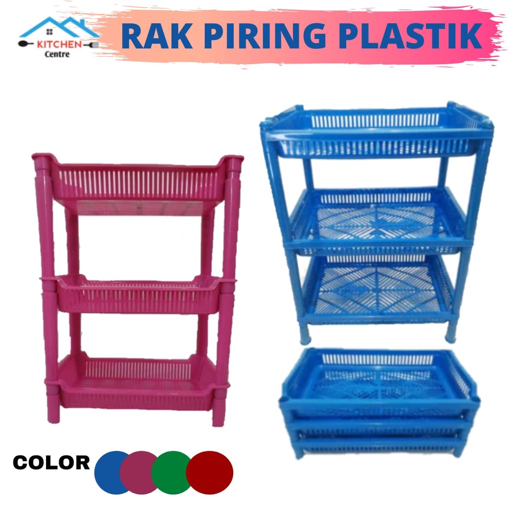 Jual Rak Plastik 3 Susun Rak Susun 3 Serbaguna Rak Piring Plastik 3 ...