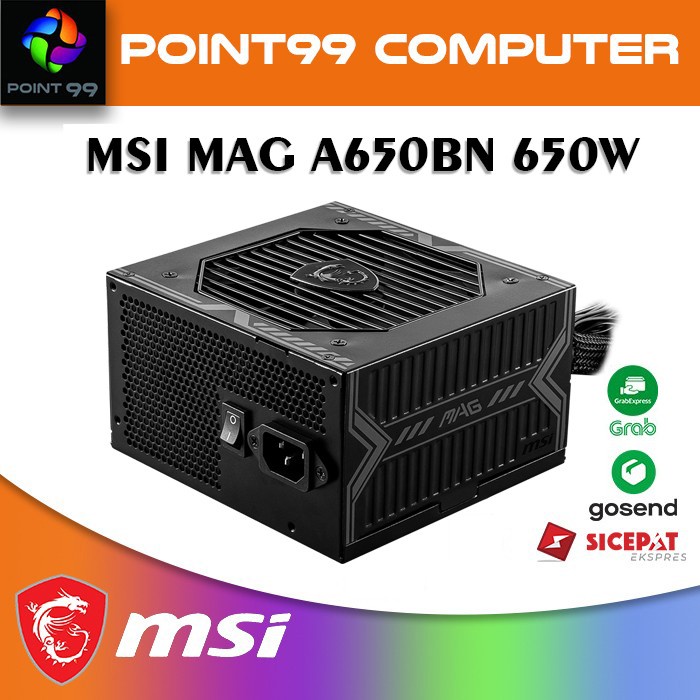Jual MSI MAG A650BN 650W 80 Plus Bronze Power Supply - PSU 80+ Bronze | Shopee Indonesia