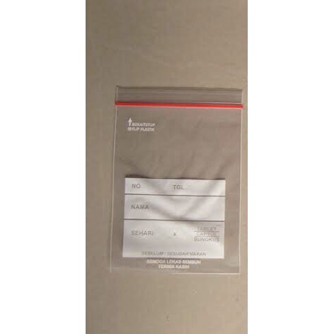 Jual plastik klip obat / plastik obat (-+1000pcs) 8,7x13 cm | Shopee ...