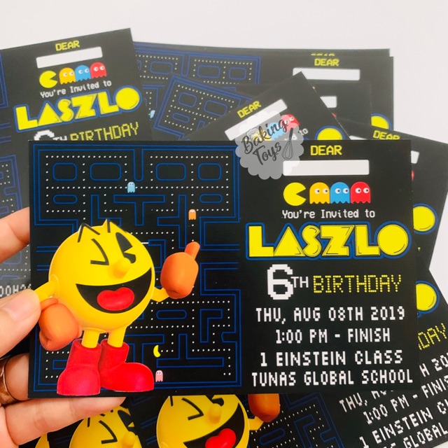 Jual Pac - Man Kartu Undangan / Invitation Card | Shopee Indonesia