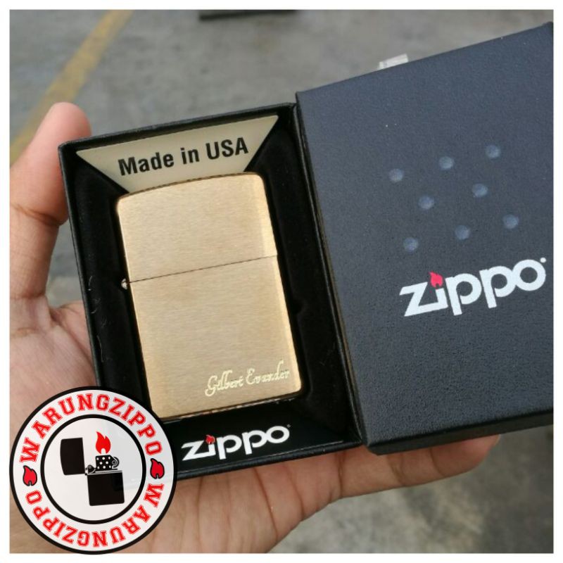 Jual korek api zippo original Grafir nama + custom | Shopee Indonesia