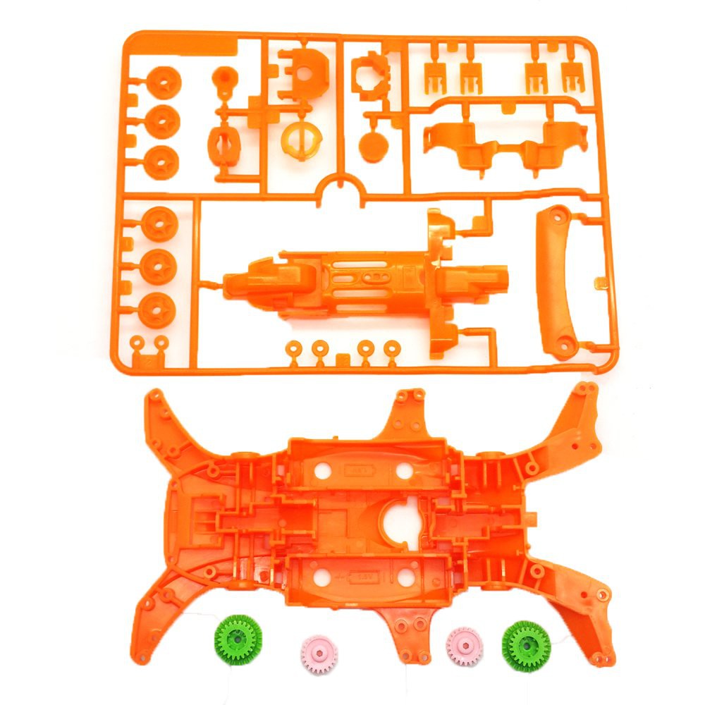 Jual Rep Tamiya - MA Chassis Aftermarket Set (Orange) & MA Gear Set ...