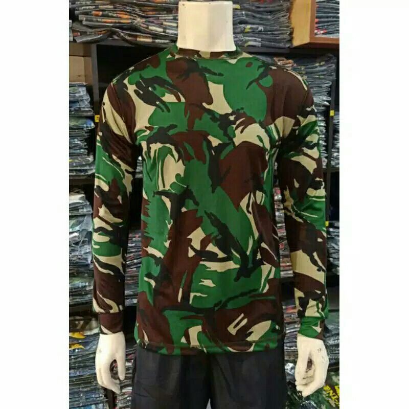 Jual KAOS LORENG TNI MALVINAS DRYFIT TANGAN PANJANG | Shopee Indonesia