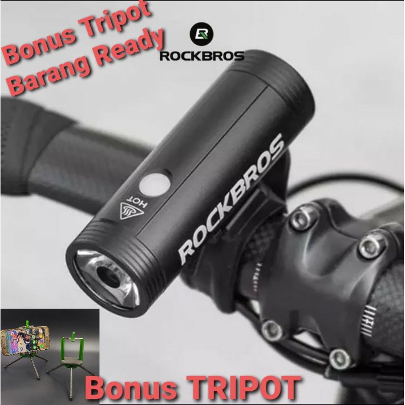 Jual Lampu sepeda led ROCKBROS R1-400 Bike Light 400 LM - 400 lumen ...