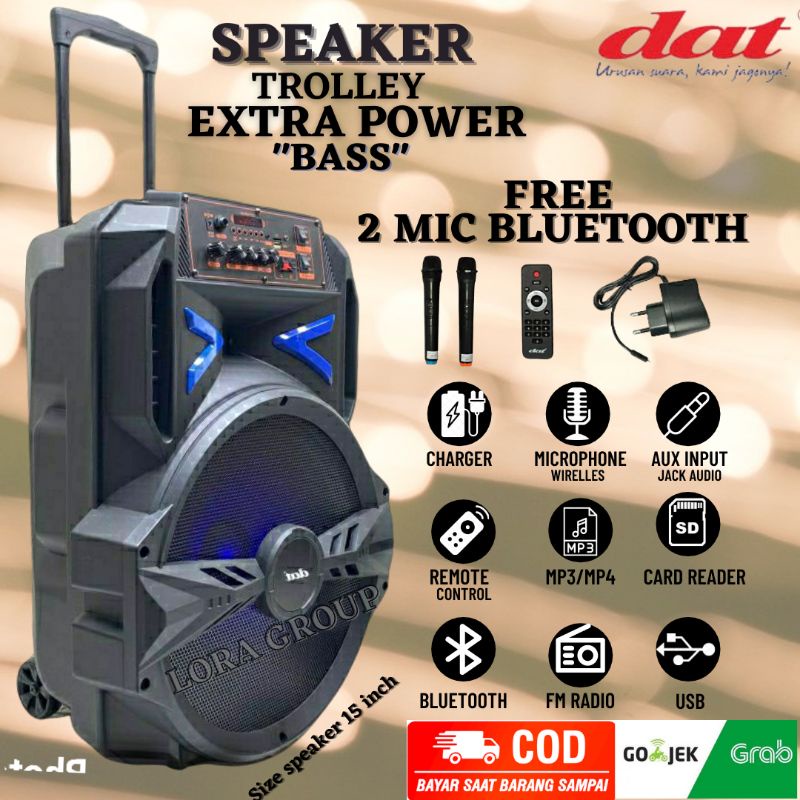 Jual Speaker salon karaoke bluetooth 15 Inch D,AT DT 1516 Bluetooth ...