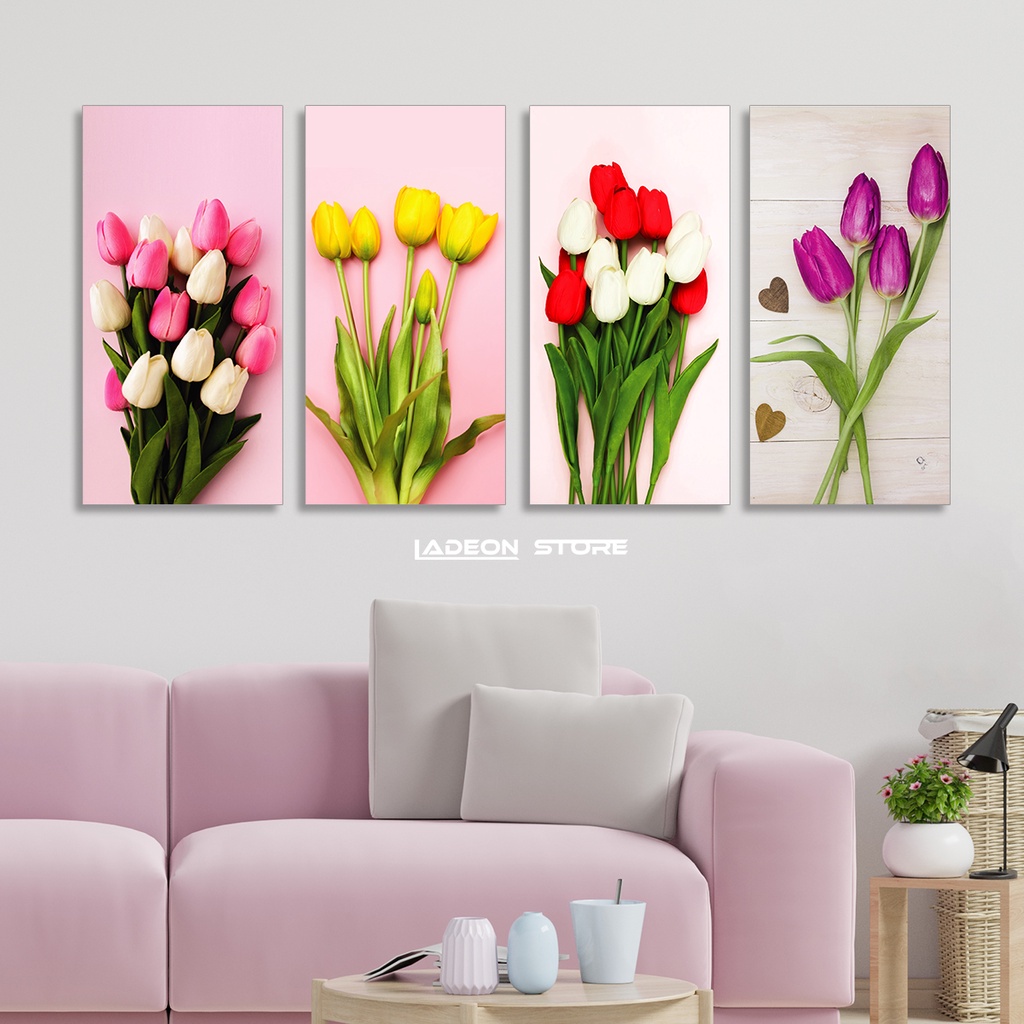 Jual Hiasan Dinding Dekorasi Rumah Poster Kayu Flower Pajangan Bunga ...