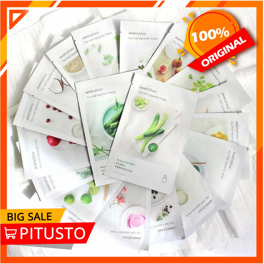 Jual INNISFREE My Real Squeeze Mask - 20ml | Shopee Indonesia