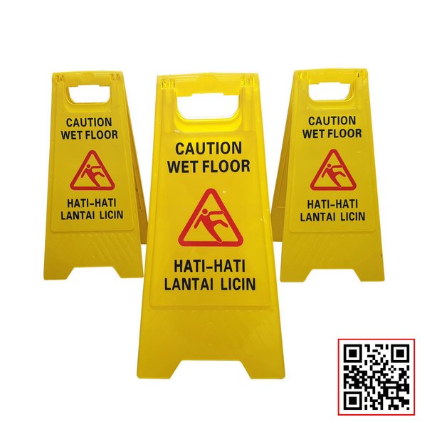 Jual Wet Floor Sign Tanda Lantai Basah Licin Caution Wet Floor ...
