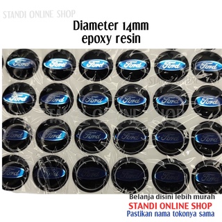 Jual Emblem Kunci Lipat Sticker Logo Bulat 14mm Resin Epoxy VVDI KEYDIY ...