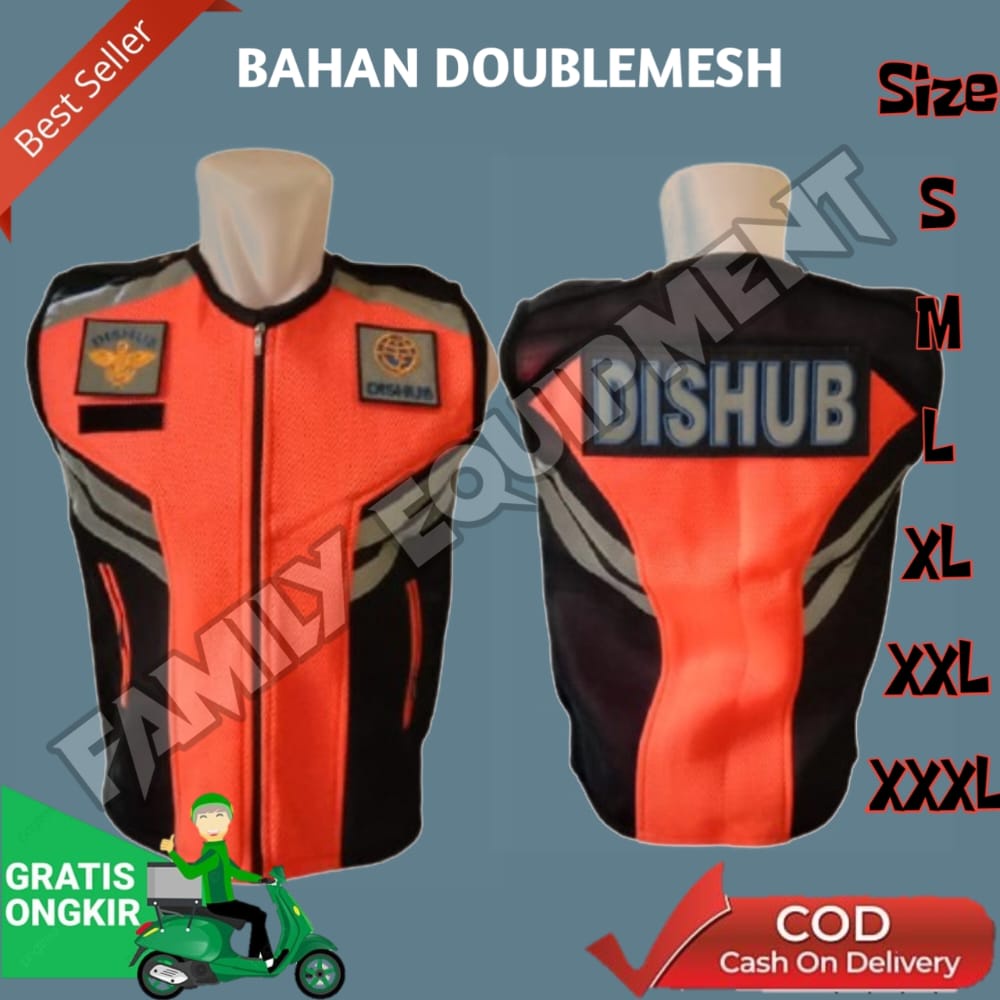 Jual Rompi Dishub Terbaru/Rompi Dishub/Rompi Dishub Tebal/Rompi Dishub Orange/Rompi Dishub ...