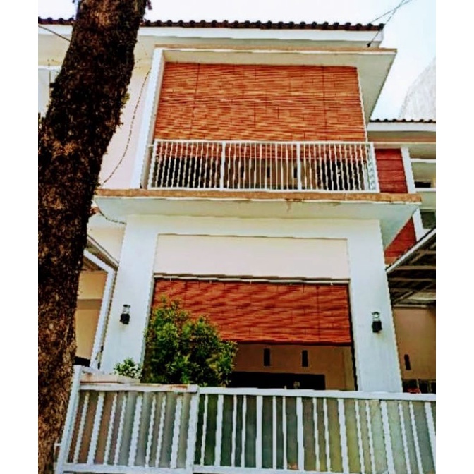 Jual Tirai/krey kerai bambu sawit full fliture+vernis ukuran 2x2m all size full custom Indonesia ...