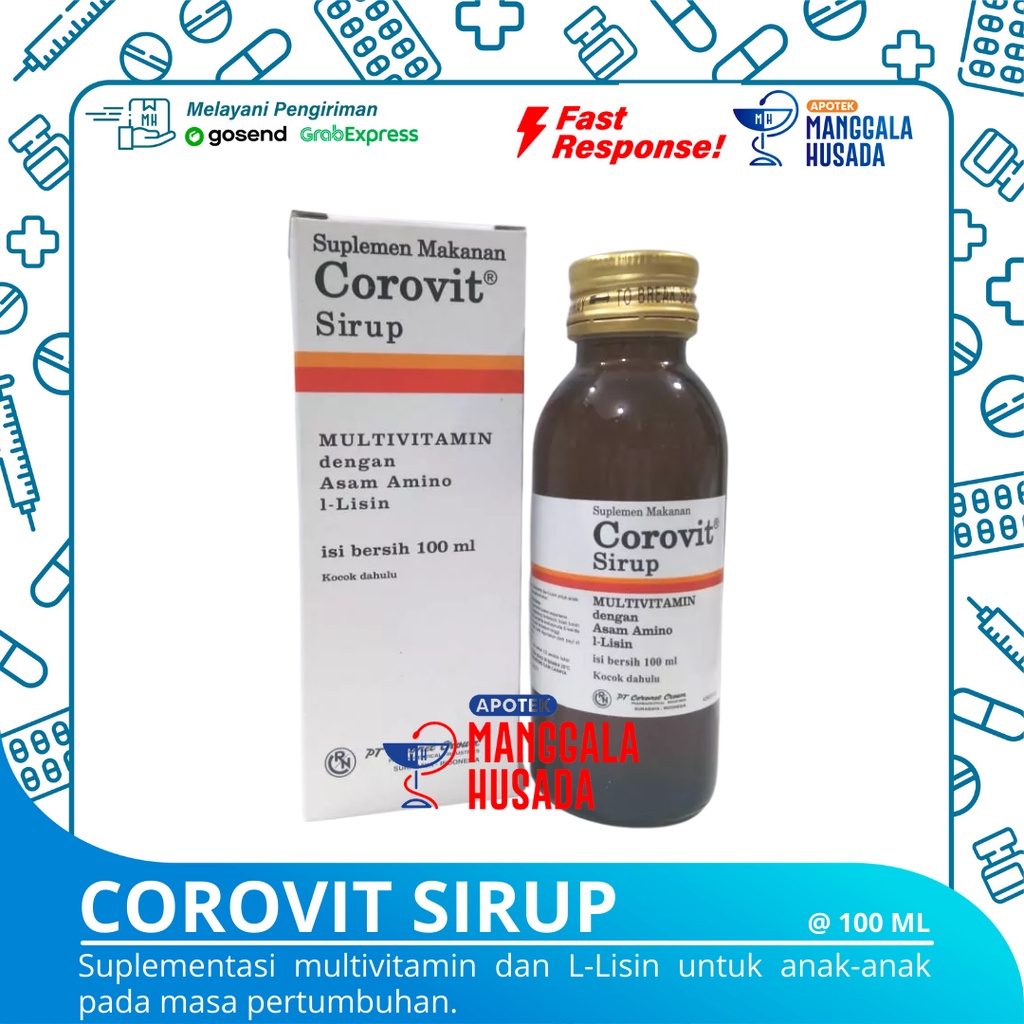Jual COROVIT SIRUP MULTIVITAMIN @ 100 ML | Shopee Indonesia
