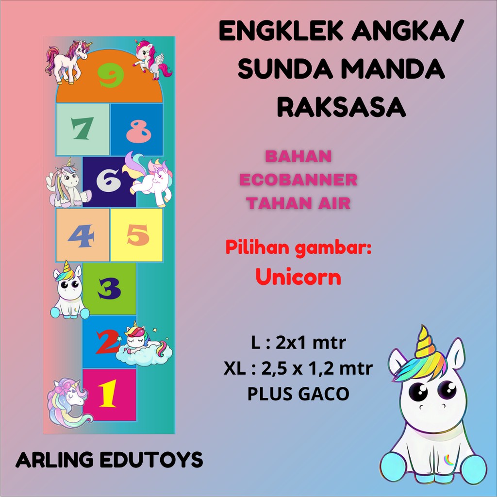Jual KARPET ENGKLEK JUMBO/SUNDA MANDA/TAPAK GUNUNG/HOPSCOTCH PELANGI ...