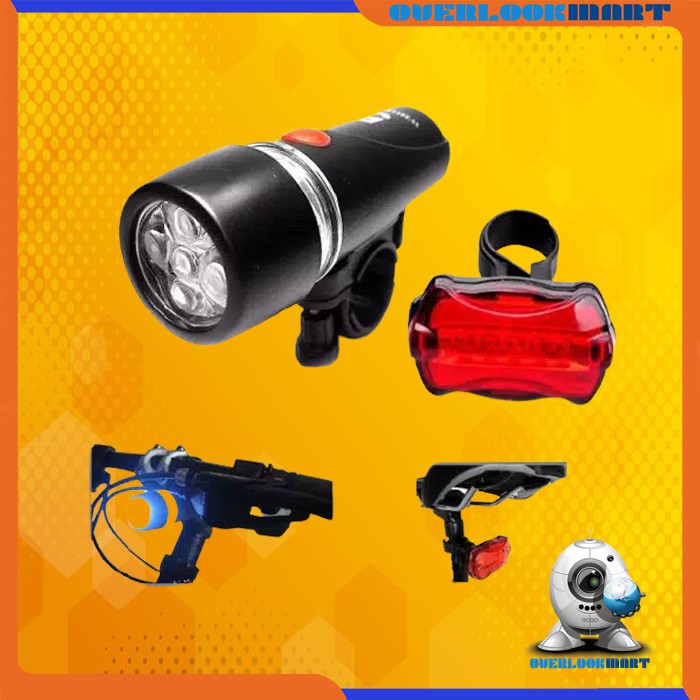 Jual Lampu LED Sepeda - Front/Back - 1 Set (Code: L0WB) | Shopee Indonesia