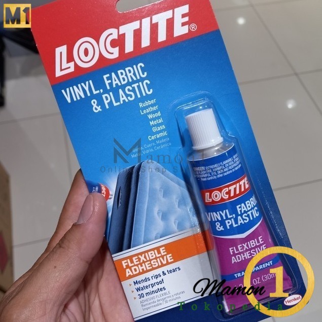 Jual Loctite Vinyl Fabric Plastic Flexible Adhesive Transparent Glue ...