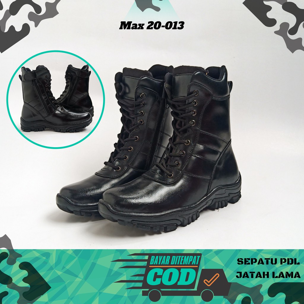 Sepatu Dinas PDL Pria PDLT Model jatah TNI Sepatu Security Satpam ...