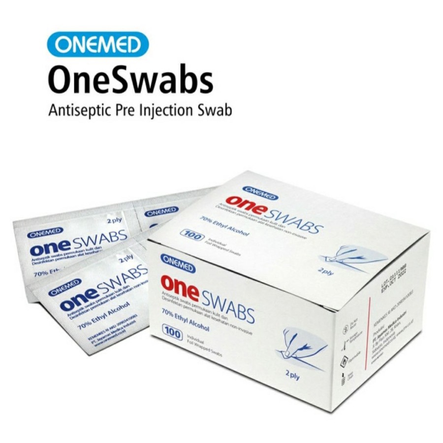 Jual ONE SWAB ECER 1 PCS Swab Kapas Cotton Tissue Tisu Alat Tes Test ...