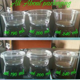 Jual Per 50pcs Cup pudding puyo 240 ml / tempat puding / gelas puding ...