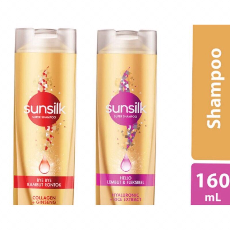 Jual Sunsilk Super Shampoo Bye Bye Rambut Rontok & Hello Lembut 160ml ...