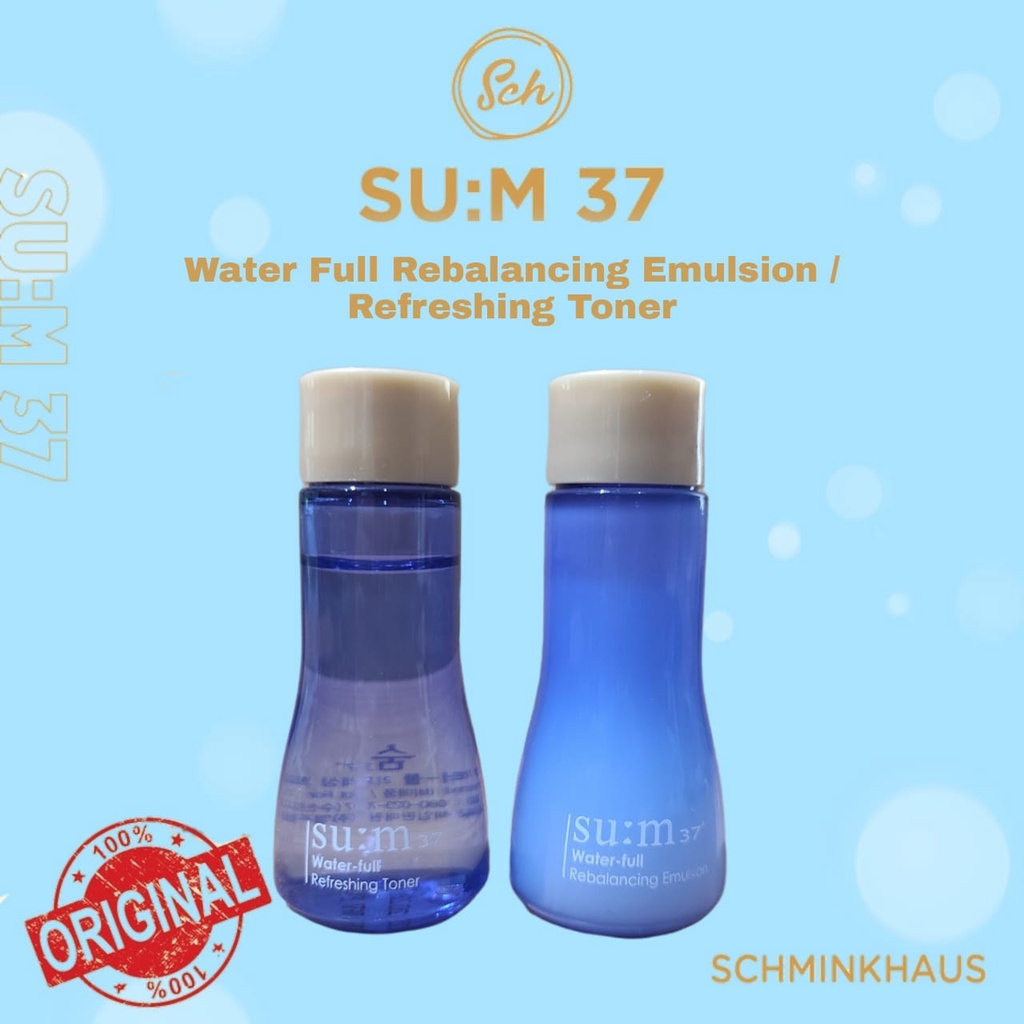 Jual SUM 37 Water Full Rebalancing Emulsion / Refreshing Toner 20ml ...