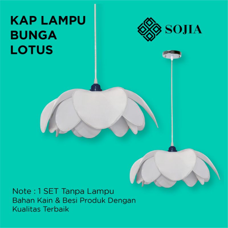 Jual LAMPU GANTUNG KAP BUNGA LOTUS AESTHETIC | Shopee Indonesia