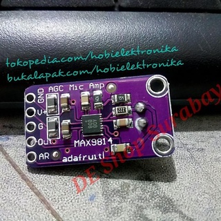 Jual Modul Microphone Amplifier MAX9814 MAX 9814 Auto Gain Control ...
