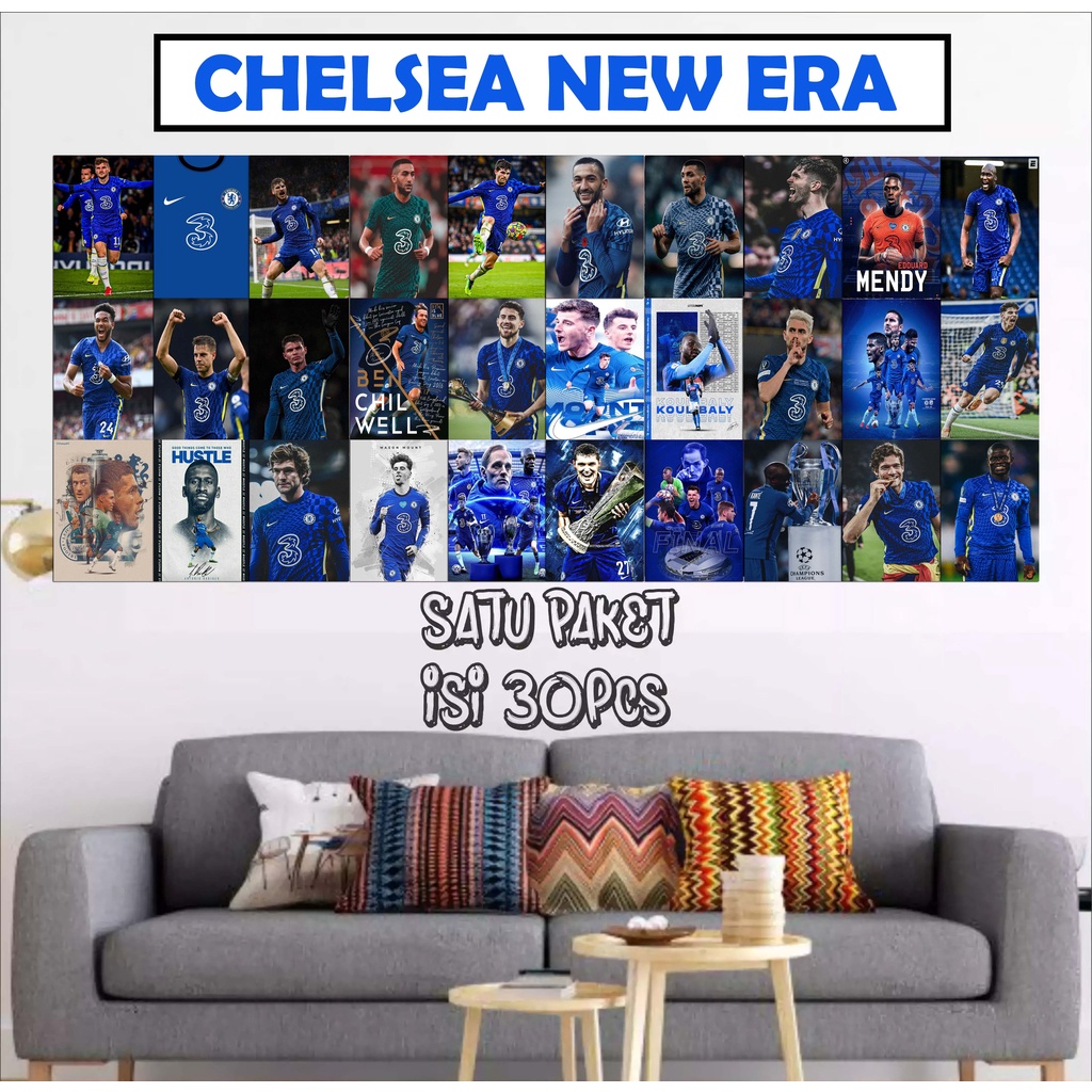 Jual POSTER WALL DECOL THE BLUES / HIASAN DINDING TRENDY +FREE STIKER ...