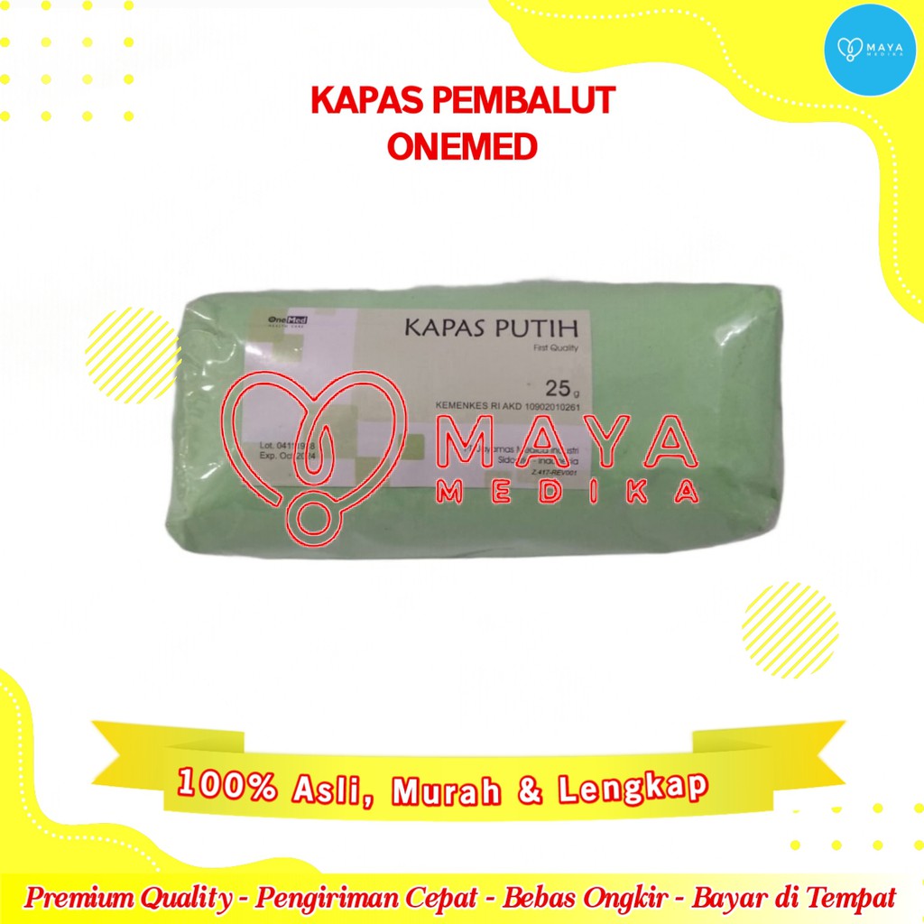 Jual Kapas Pembalut 25 Gr One Med | Shopee Indonesia