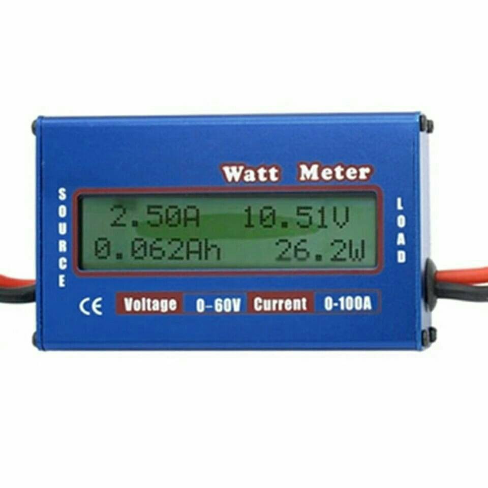 Jual watt volt meter wattmeter voltmeter untuk DC 60v 100A solar panel ...