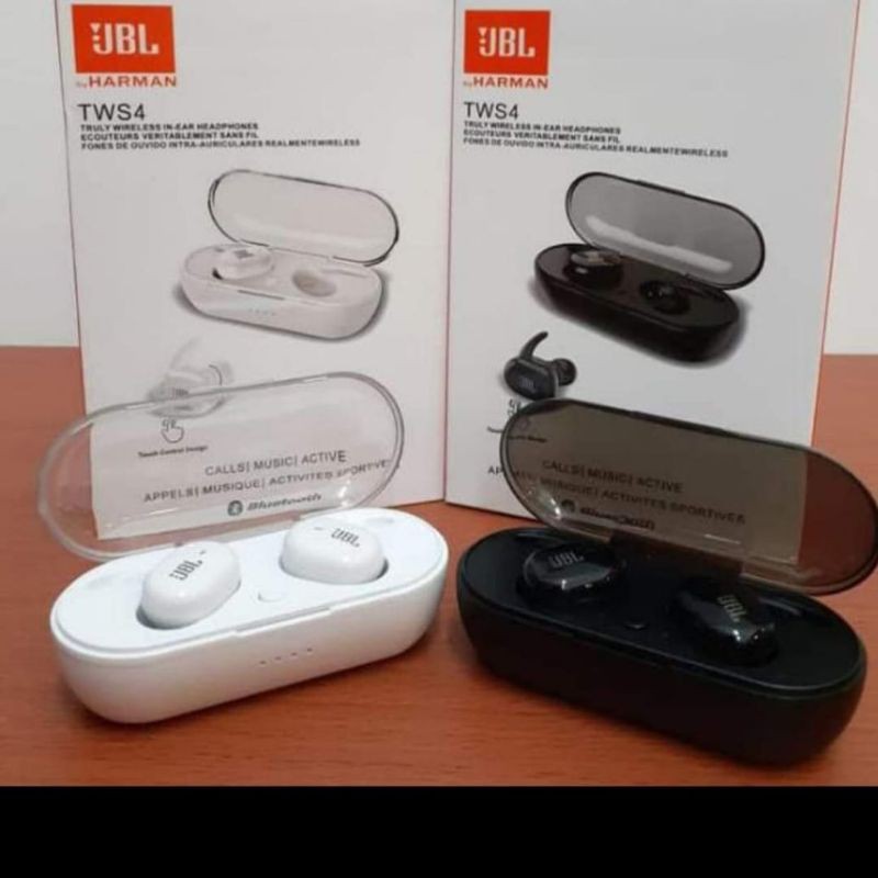 Jual *Headset*Bluetooth*JBL*By*Harman*TWS4*Wireless*Earphone*JBL*TWS4 ...