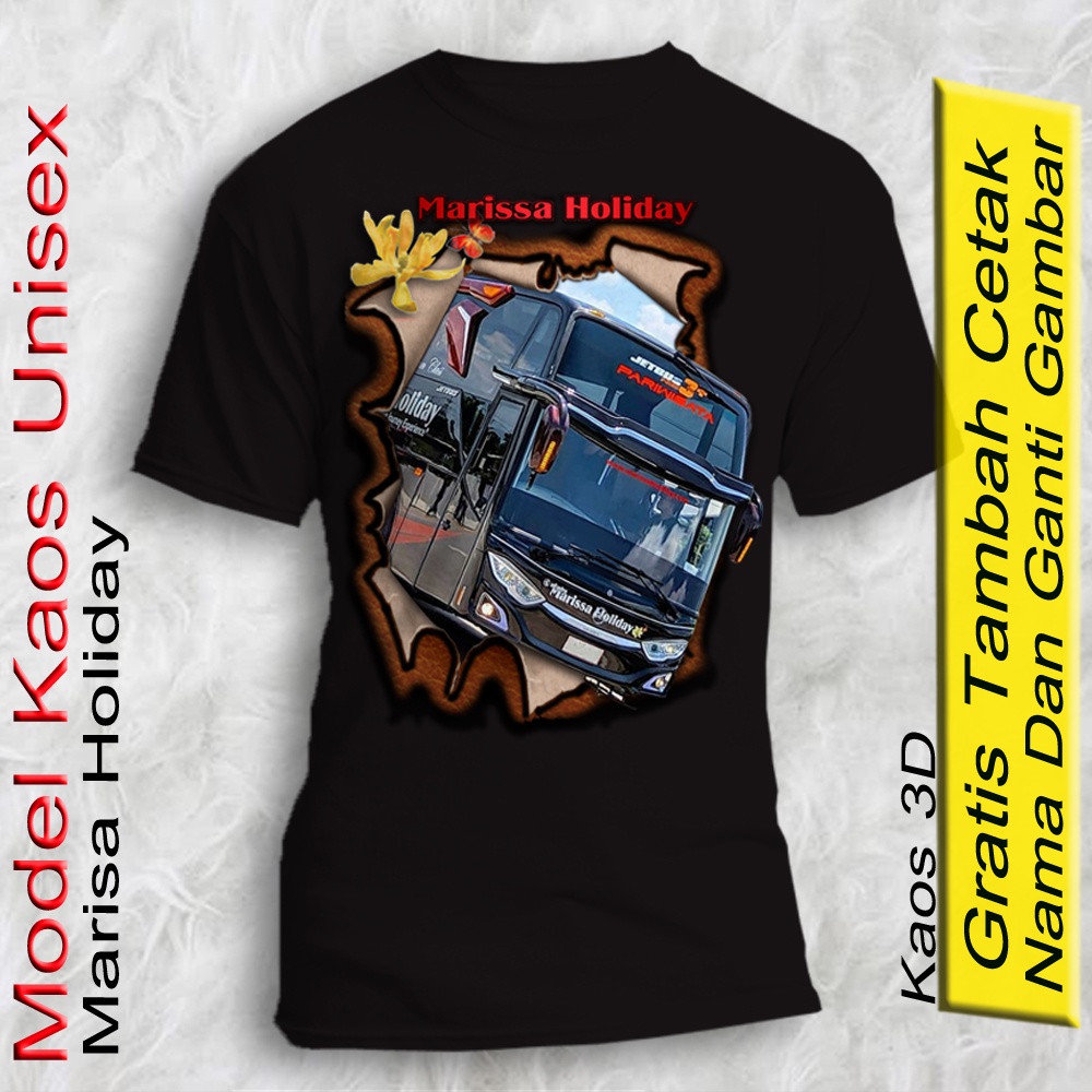 Jual Kaos Bus Marisa Holiday Pariwisata Baju Travel Gambar Bis Ukuran ... Jual Kaos Bus Marisa Holiday Pariwisata Baju Travel Gambar Bis Ukuran ...
