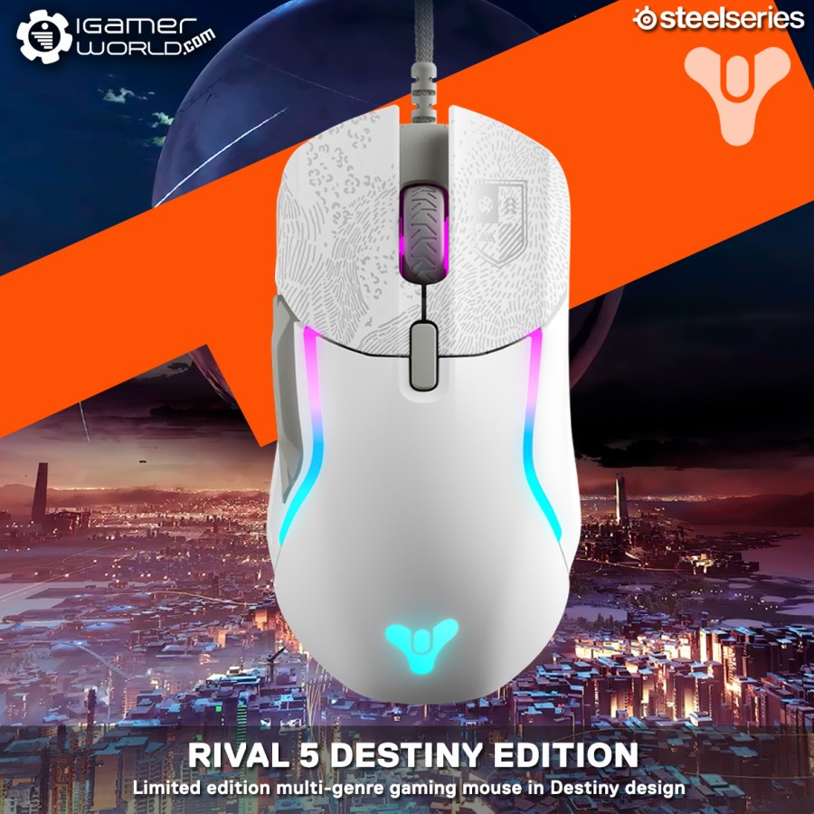 Jual Steelseries Rival 5 Destiny Edition FPS/MOBA Ergonomic Gaming ...