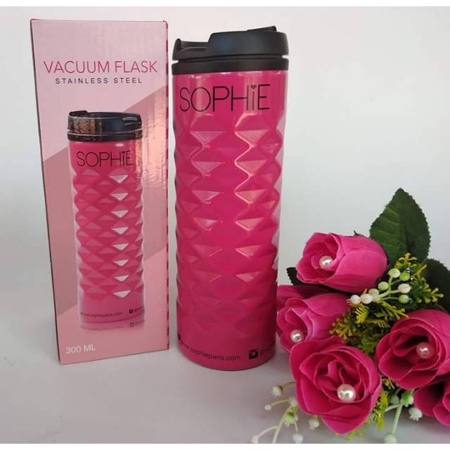 Jual Tumbler Botol Tempat Minum Pink Sophie Paris Terbaru (Vacuum Flask ...