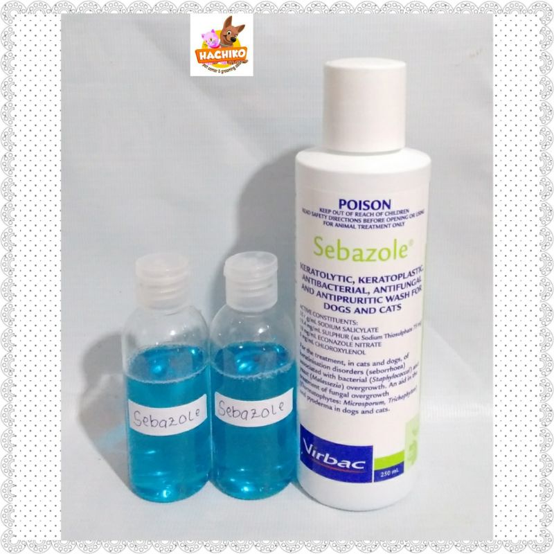 Jual Shampoo Sebazole 50ml/Shampoo Anti Jamur Anjing Kucing/Refill ...