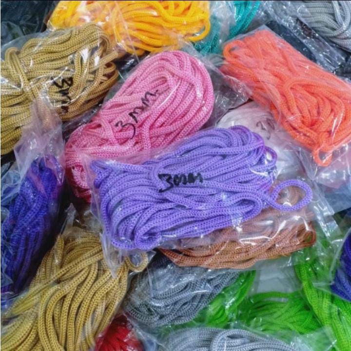 Jual Tali kur Warna Ukuran 3mm Per 10 meter | Shopee Indonesia
