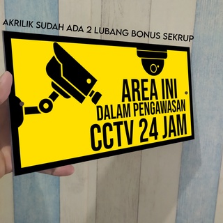 Jual Custom Papan Sign Board Signage Akrilik Papan Tanda CCTV Sign ...