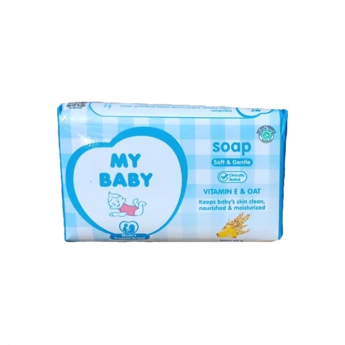 Jual MY BABY SOAP SOFT & GENTLE S BATANG 60G (biru) | Shopee Indonesia