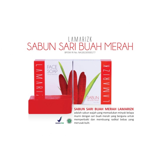 Jual Sabun Buah Merah Lamarizk | Shopee Indonesia