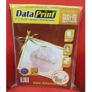Jual KERTAS INKJET A4/ PAPER DATA PRINT DOUBLE MATTE 220GRM | Shopee ...