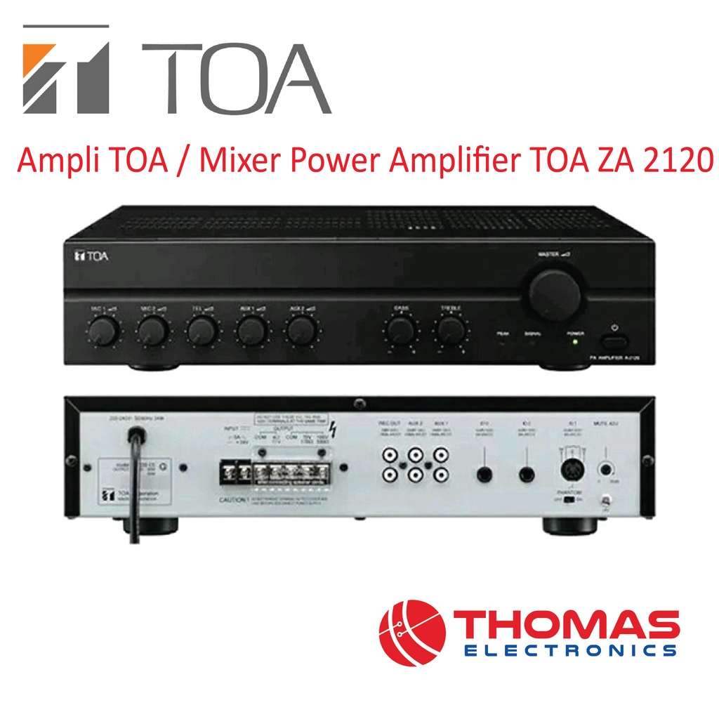 Jual Ampli TOA Mixer Power Amplifier TOA ZA 2120 | Shopee Indonesia