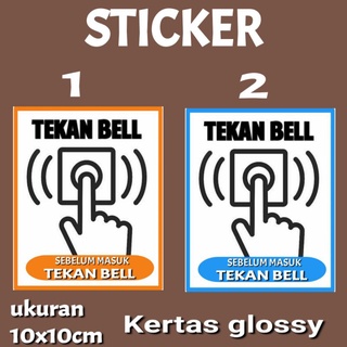 Jual kertas sticker tekan bell rumah 01 | Shopee Indonesia