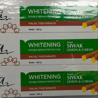 Jual Sasha Halal Toothpaste Whitening Double Repair Protection 150gr ...