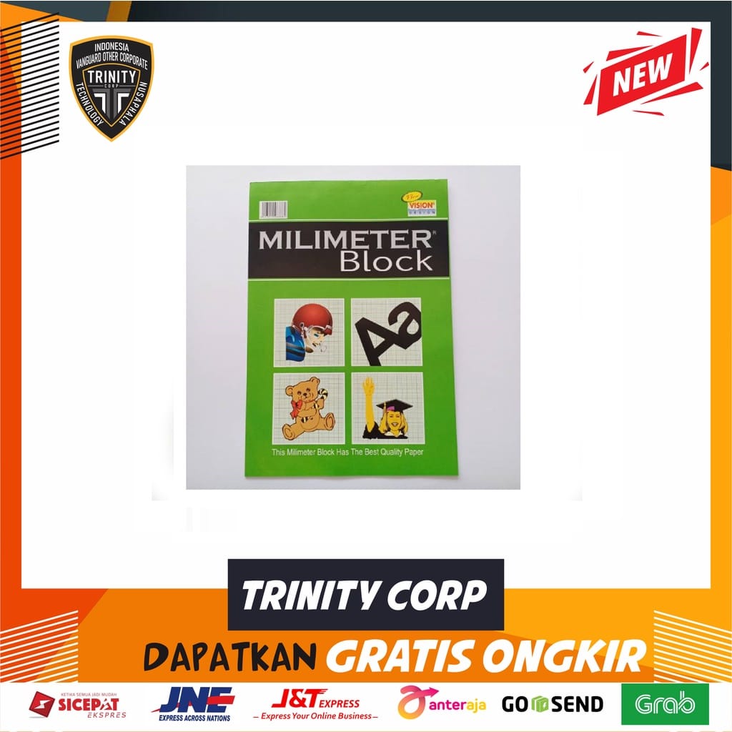 Jual MILIMETER BLOCK MERK VISION A3 | Shopee Indonesia