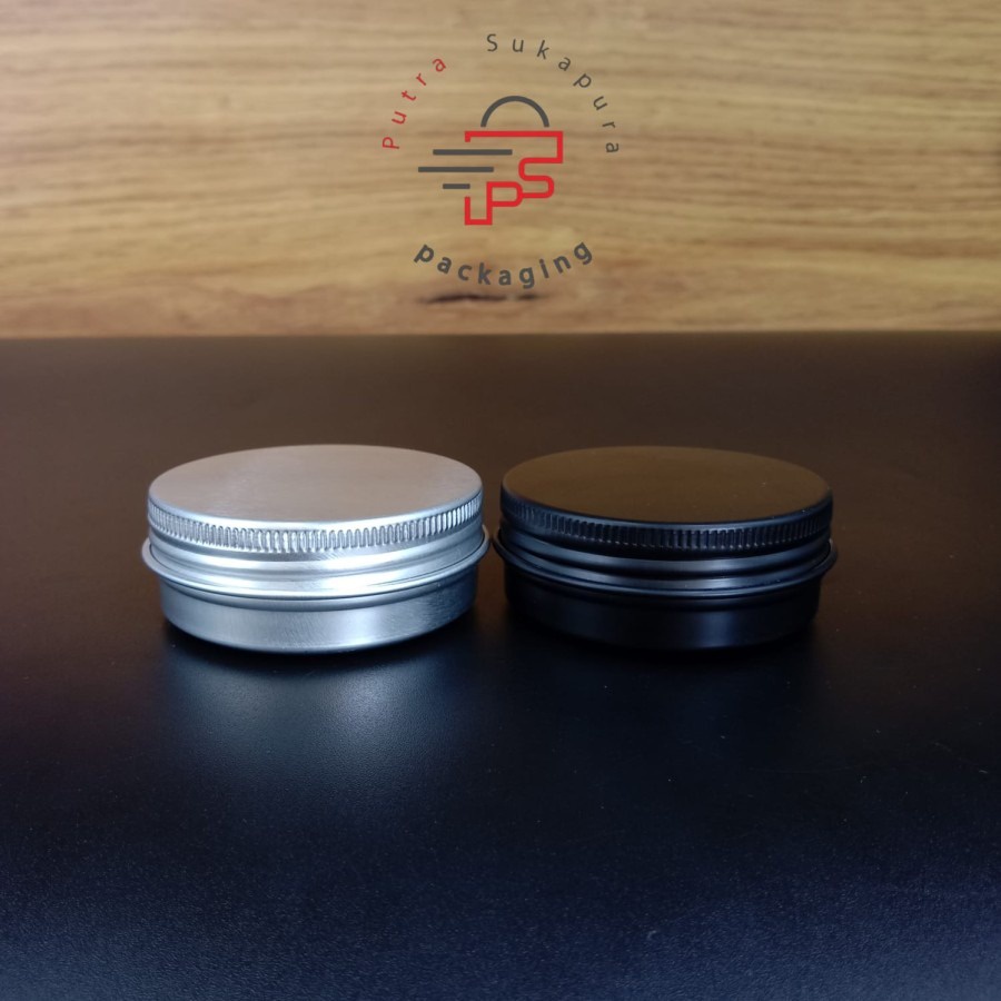 Jual pot kaleng 30gr / pot pomade 30gr /pot alumunium 30gr - silver dan ...