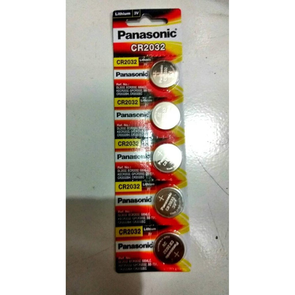 Jual Baterai Koin / Jam / bulat/ remote/kancing CR 2032 Panasonic ...